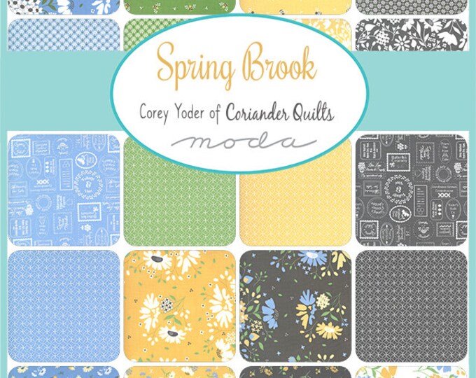 Spring Brook Charm Pack, Moda 29110PP, 5" Inch Precut Fabric Squares ...