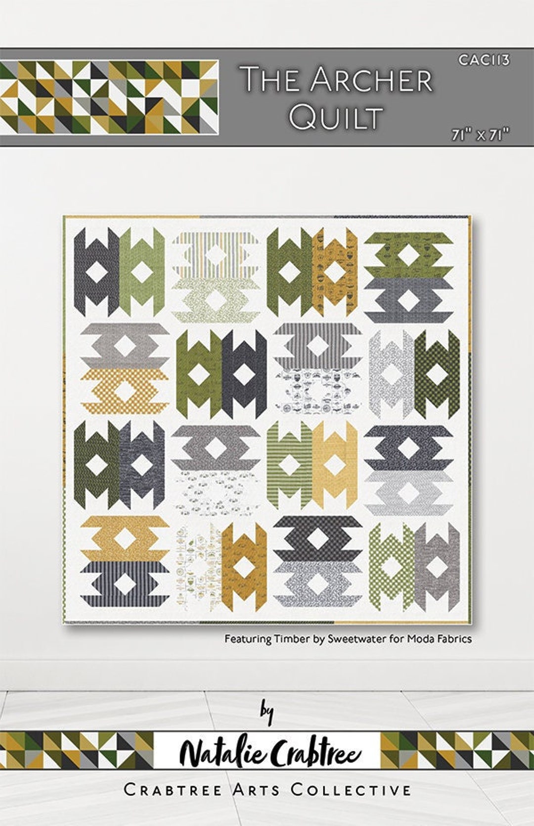 LAST CALL the Archer Quilt Pattern, Crabtree Arts Collective CAC113 ...