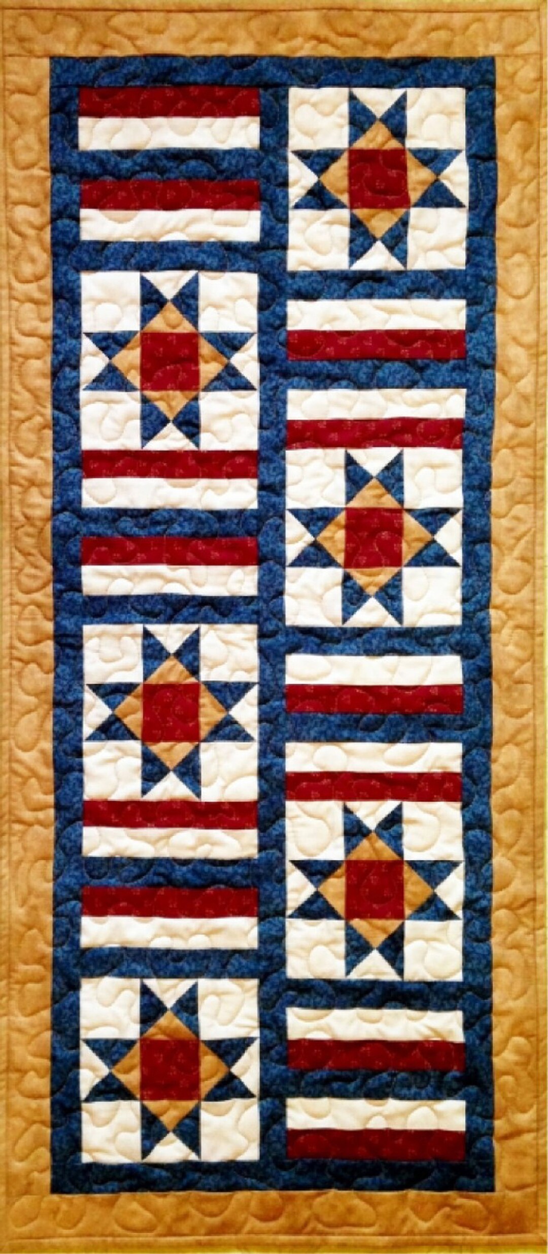 Land of Liberty Table Runner Pattern, Cut Loose Press CLPCLA044 ...