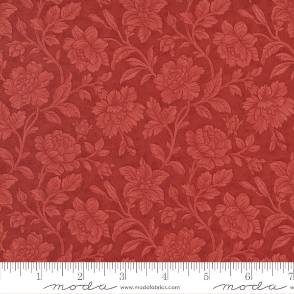 Red Damask Fabric - Etsy