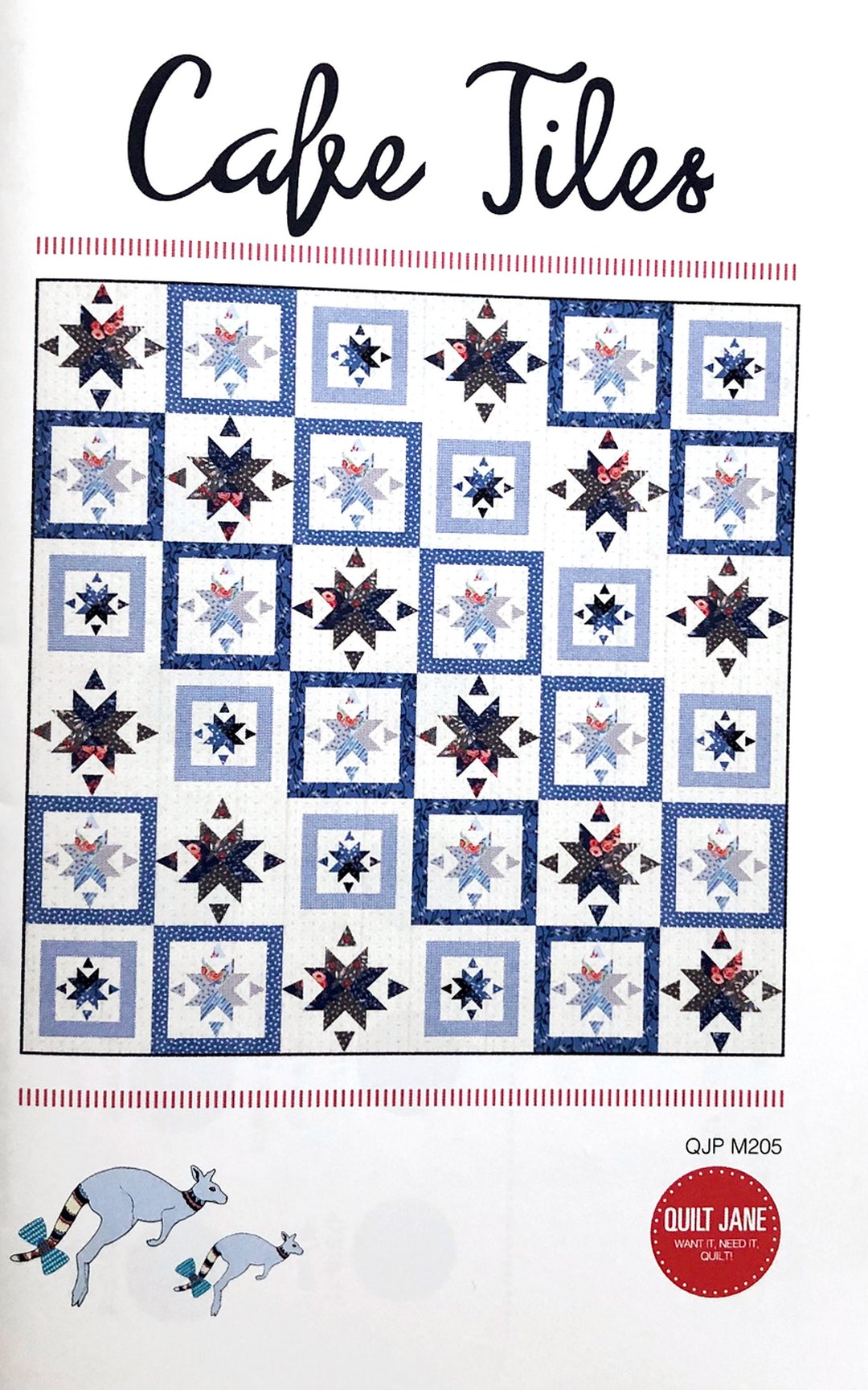 LAST CALL Cafe Tiles Quilt Pattern, Want It Need It QJPM205, Yardage ...