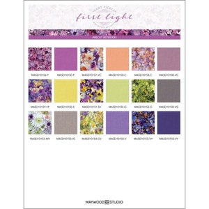 Hand Picked First Light 18 Piece Fat Quarter Bundle, FQ-MASHPFL, 18 X ...