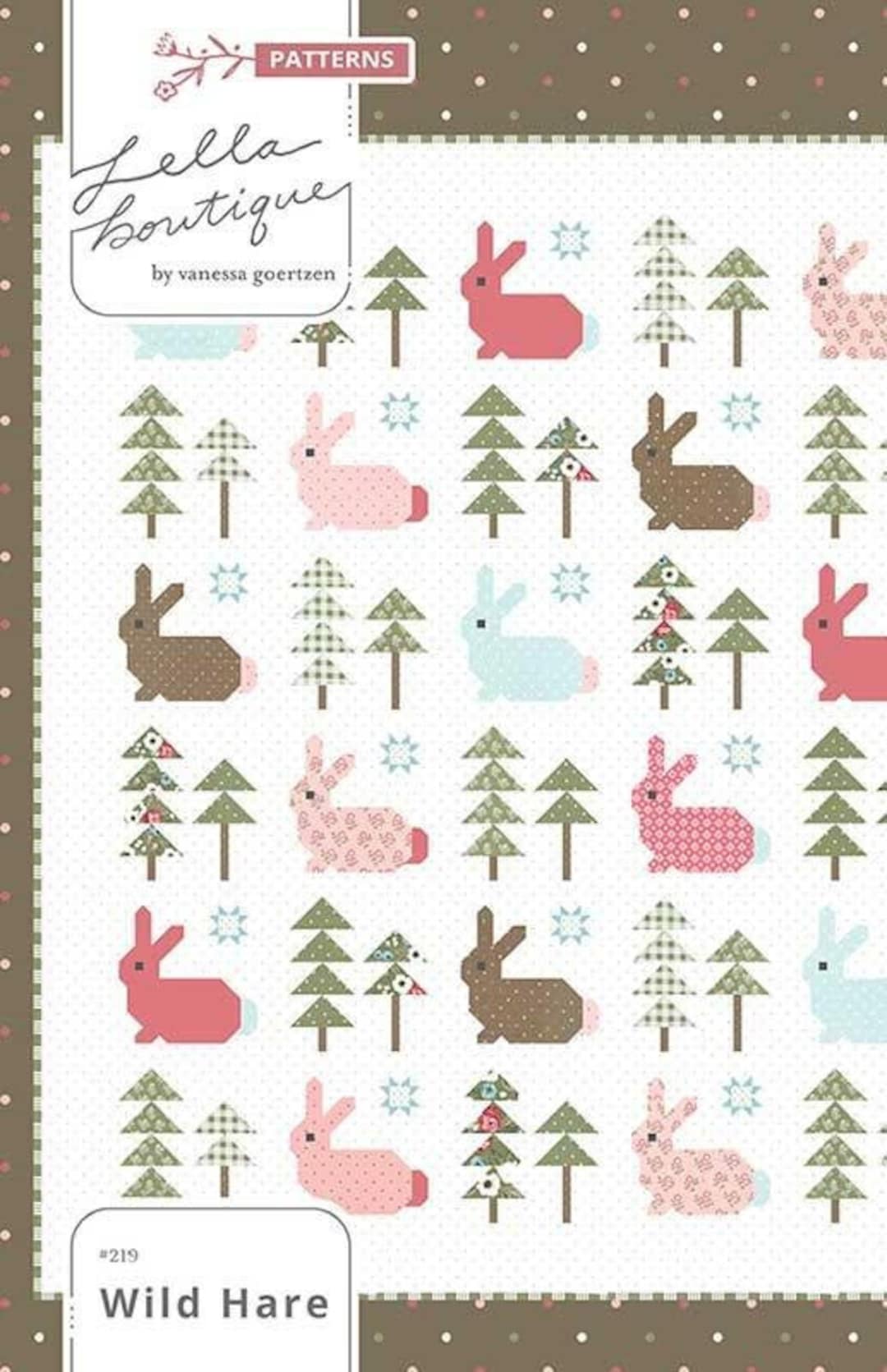Wild Hare Quilt Pattern, Lella Boutique LB219, Fat Quarter Scrap ...
