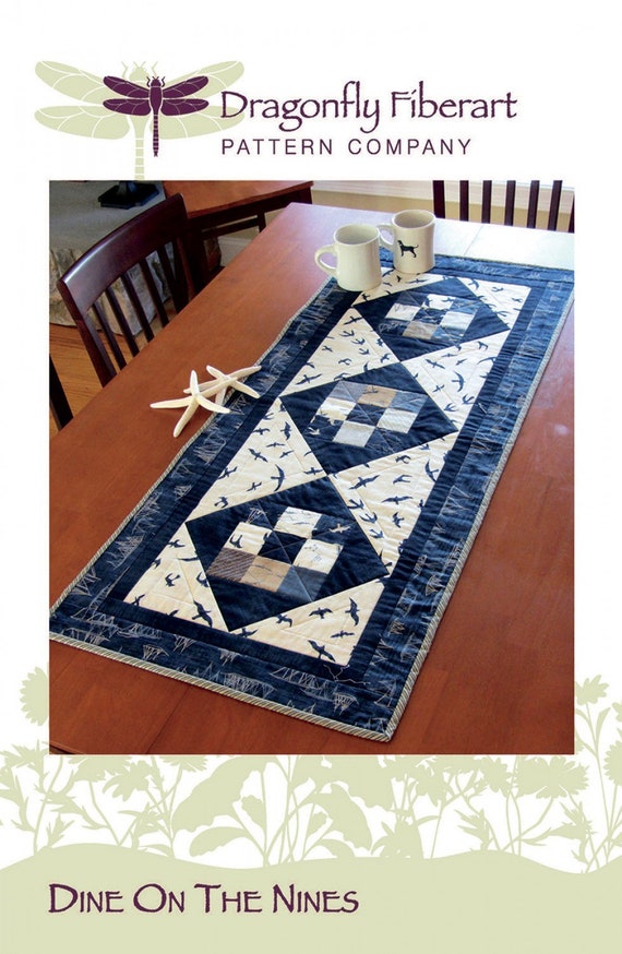 Dine on the Nines Table Quilt Pattern DFTR-44 Fat Eighths F8 - Etsy