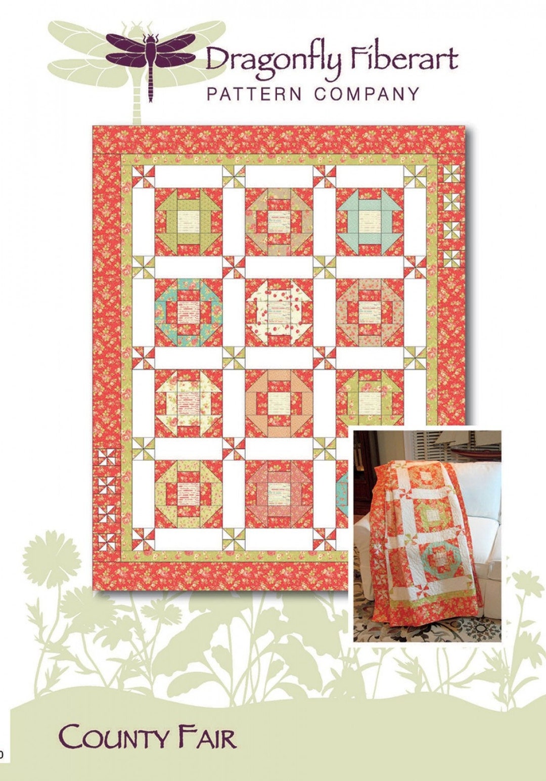 County Fair Quilt Pattern DFQ-47 Fat Quarter FQ Friendly - Etsy