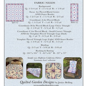 Tranquility Quilt Pattern, Quilted Garden Designs QGD194, Storm at Sea ...