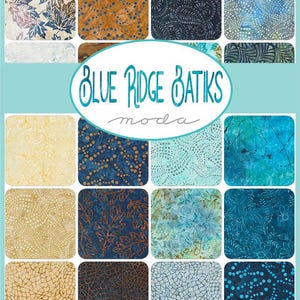 Blue Ridge Batiks 20 Piece Fat Quarter Bundle, Moda 4367AB, 18 X 22 ...
