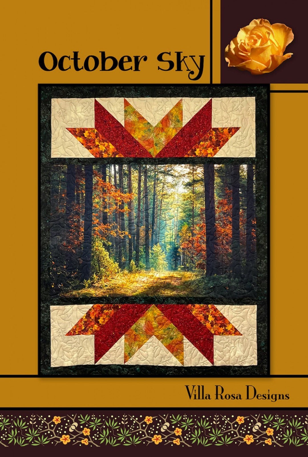 October Sky Quilt Pattern, VRDRC229, Fabric Panel Friendly Pattern ...