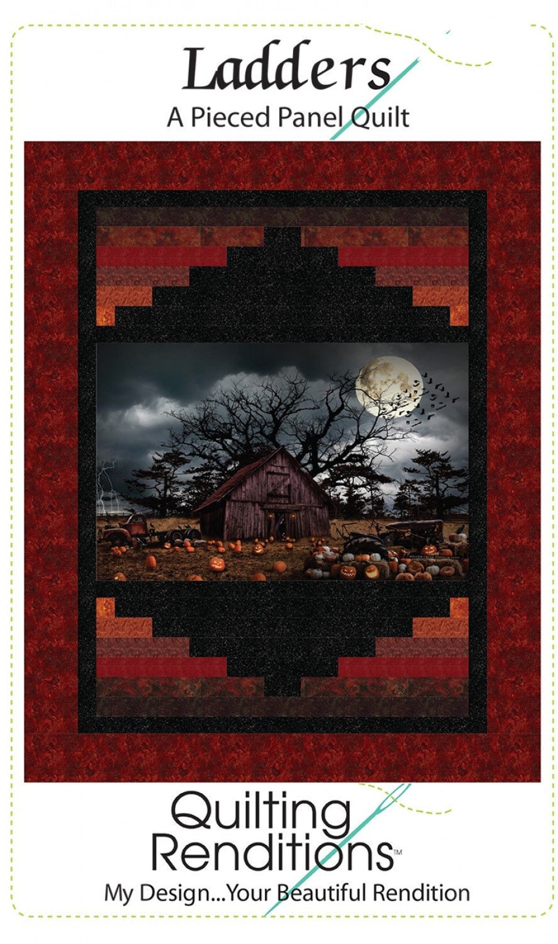 Ladders Panel Frame Quilt Pattern Quilting Renditions Qr1158