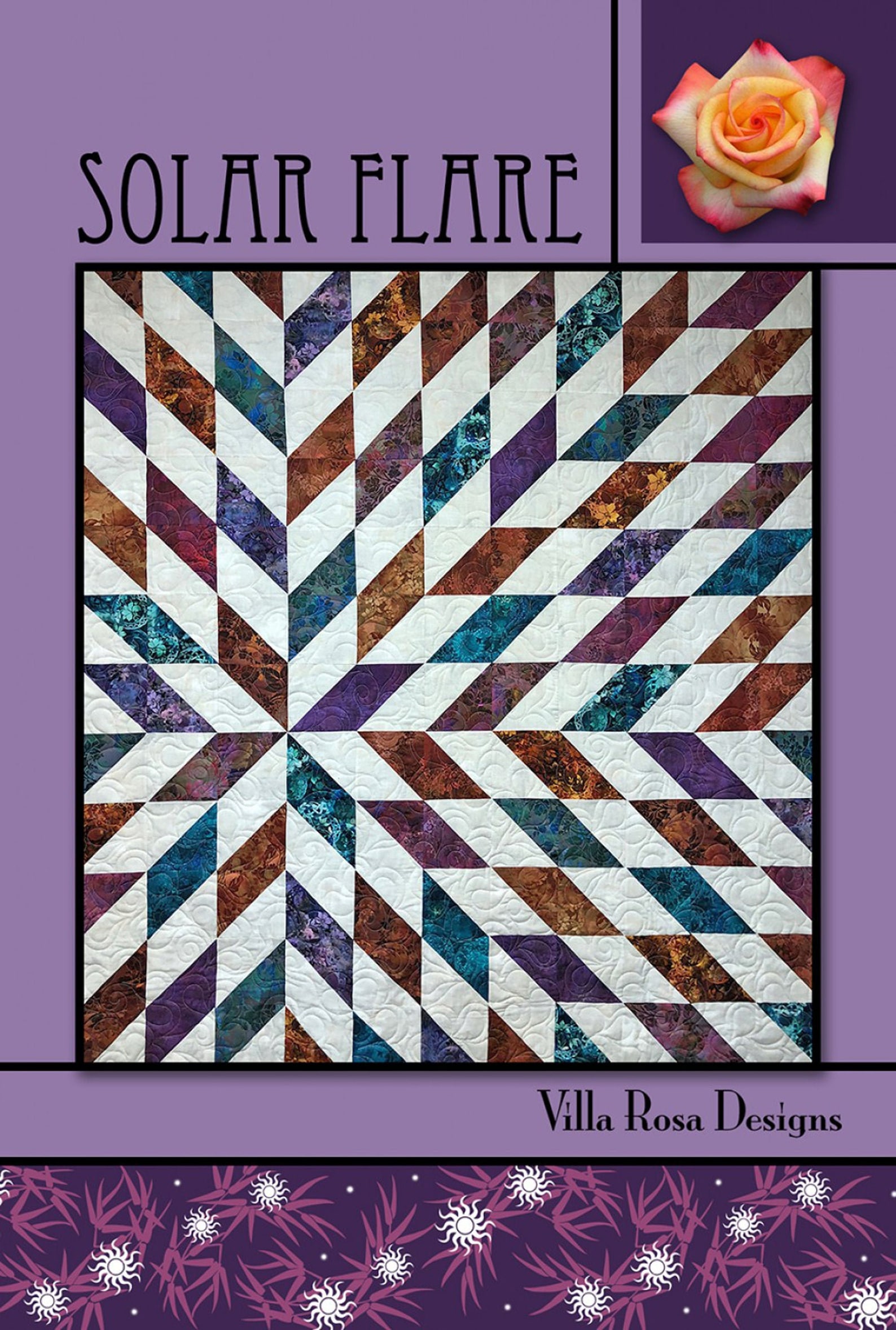 Solar Flare Quilt Pattern, Villa Rosa Designs VRDRC185, Modern Star ...