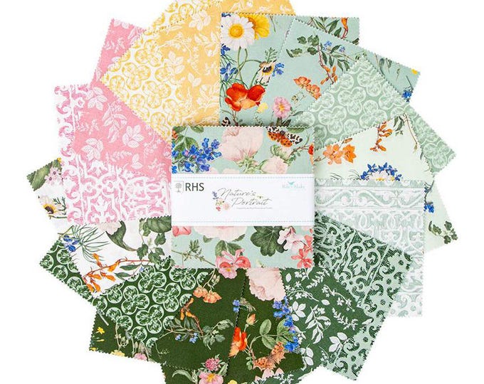 Etchings Charm Pack, Moda 44330PP, Collections for a Cause, Romantic ...