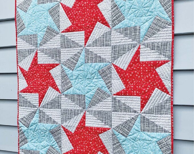 LAST CALL - Pinwheel Hexagons Quilt Pattern, Cut Loose Press CLPSCH001 ...