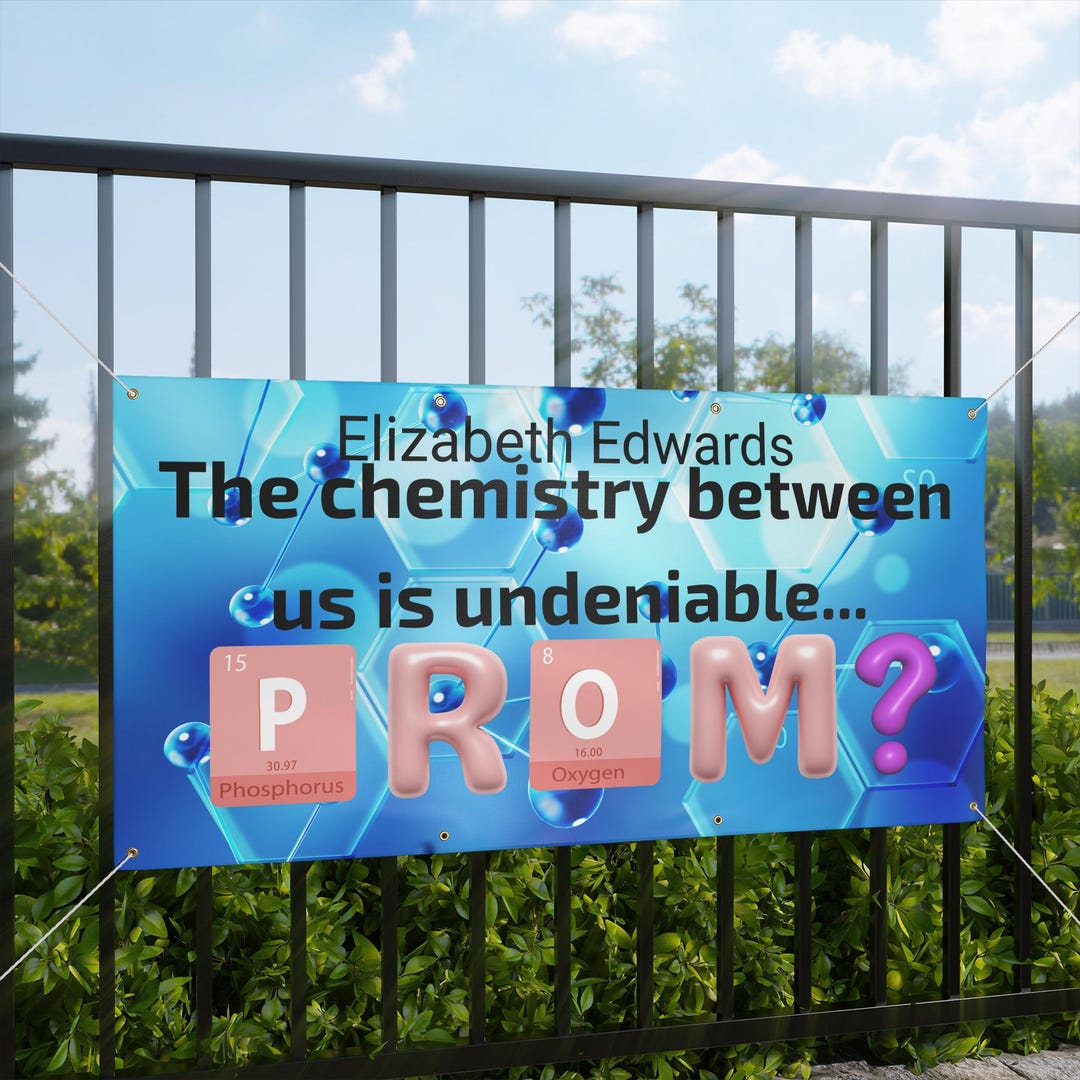 The Chemistry Between Us is Undeniable, Prom | Science Themed Promposal ...