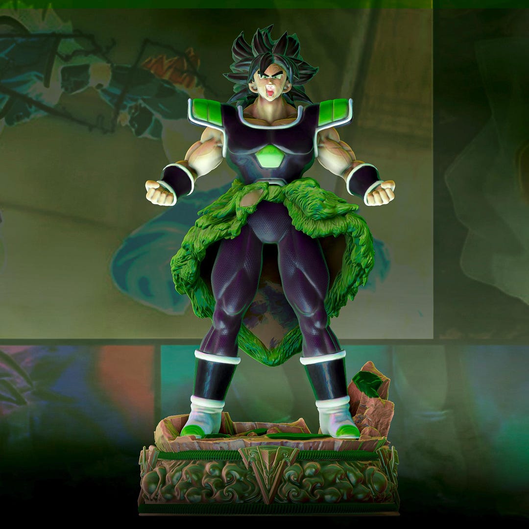 Broly STL File Dragon Ball Z 3D Printable Model - Etsy