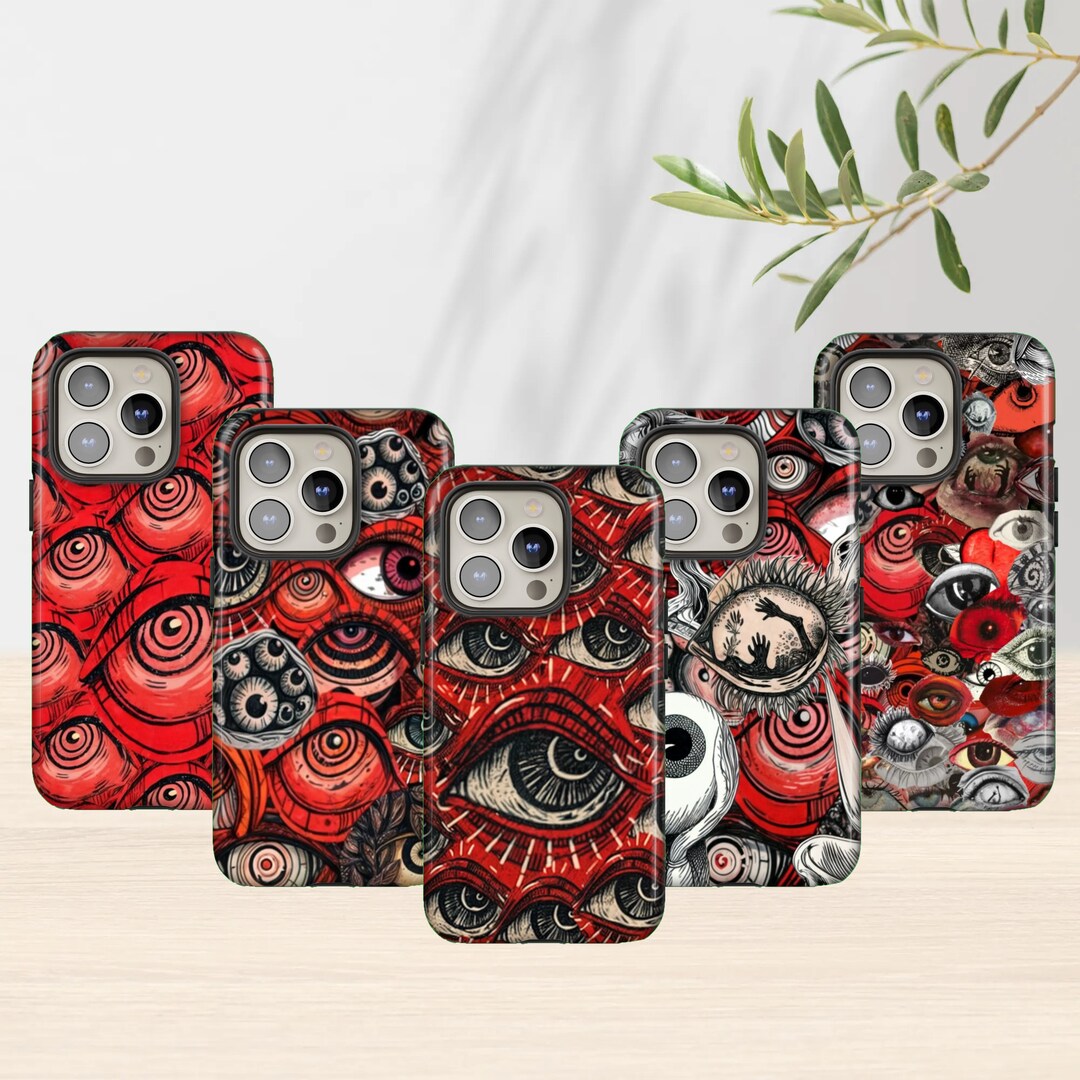 Gore Eyeball Phone Case Creepy Gothic TOUGH Cover for iPhone 16e, 15 ...
