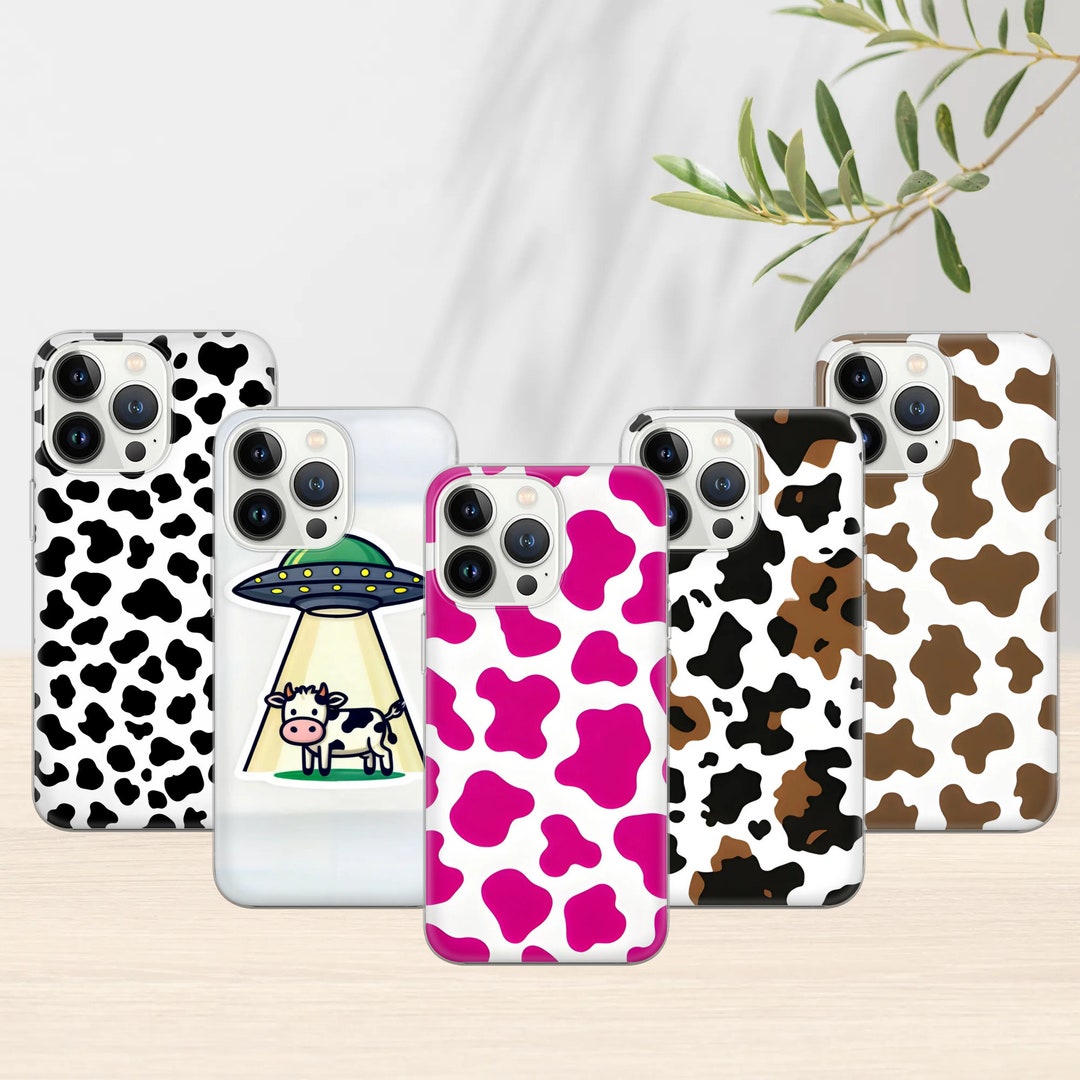 Cow Print Case Phone Case Cow Phone Case Cover for iPhone 16 Pro, 15 ...