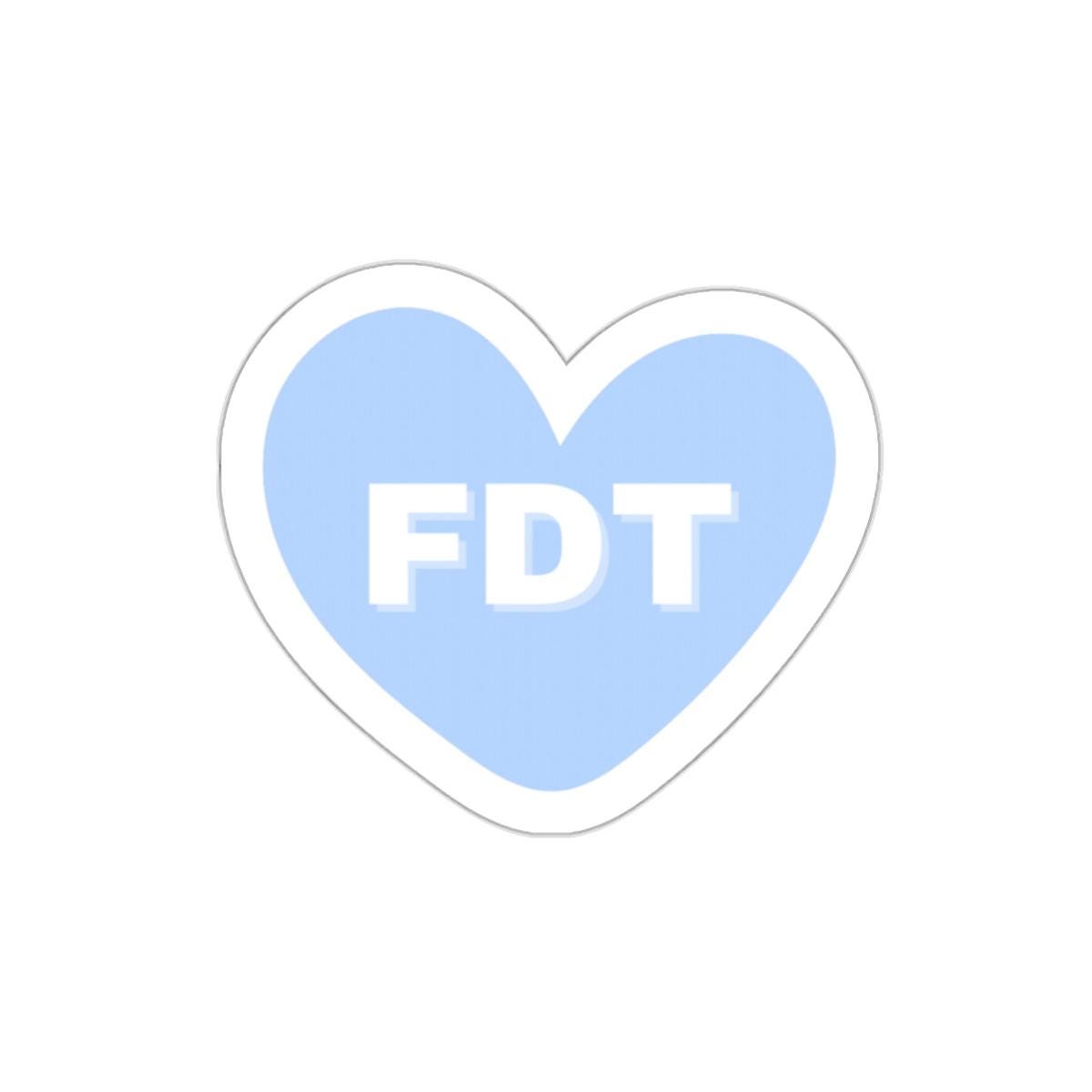 FDT Heart Sticker - Etsy
