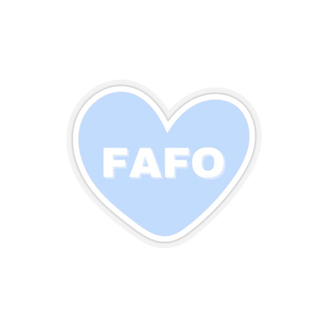 FAFO Heart Sticker - Etsy