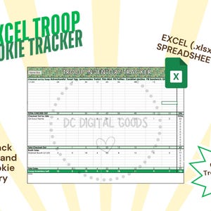 Girl Scout Cookie Inventory Tracker EXCEL Spreadsheet File - Etsy