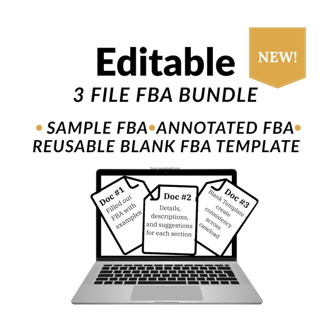 FBA Document Bundle – Editable Templates, Examples, and Annotations - Etsy