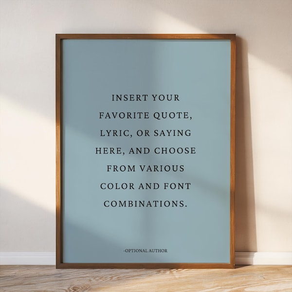 Custom Quote Frame - Etsy
