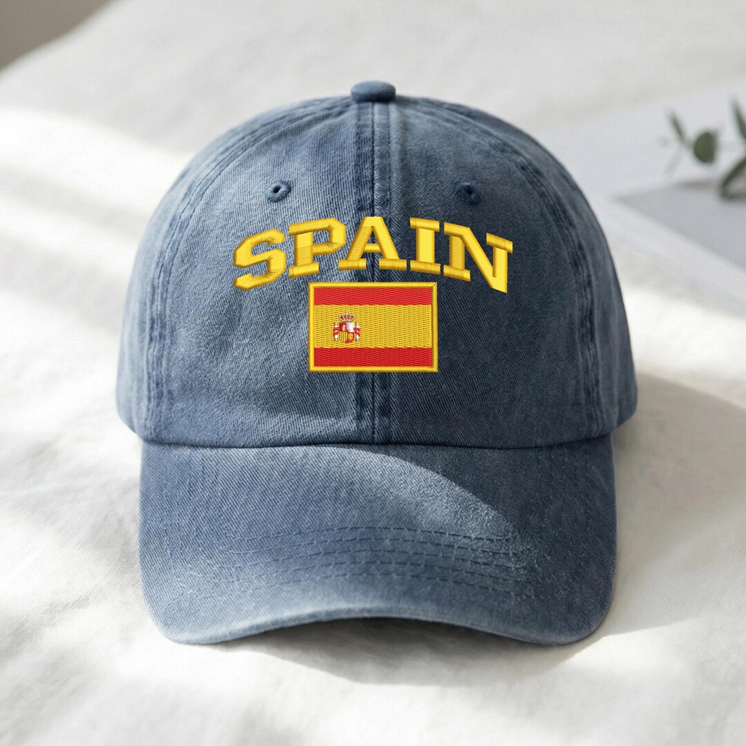 Embroidered Spain Flag Hat, Spanish Flag Baseball Cap, España Trucker ...