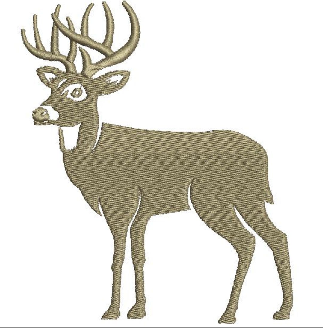 Whitetail Buck Machine Embroidery Design – Instant Download - Etsy