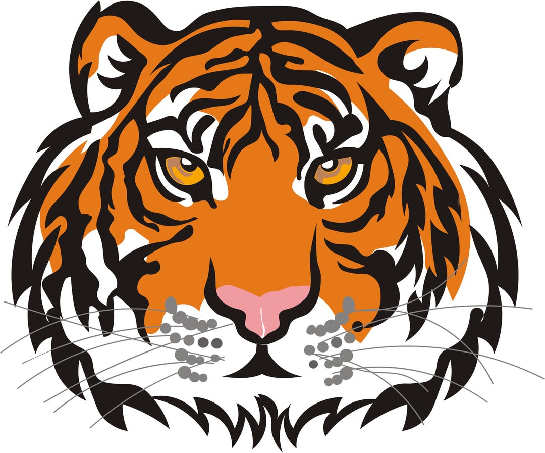 Tiger Vector SVG. Ai, PNG. EPS. Jpg Big Size 300 Dpiis - Etsy