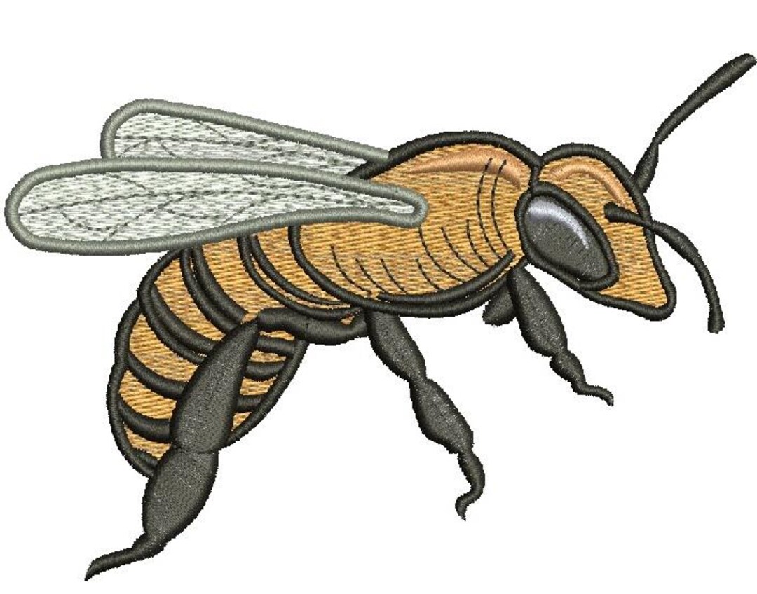 Realistic Honey Bee Machine Embroidery Designs, Instantly Download - Etsy