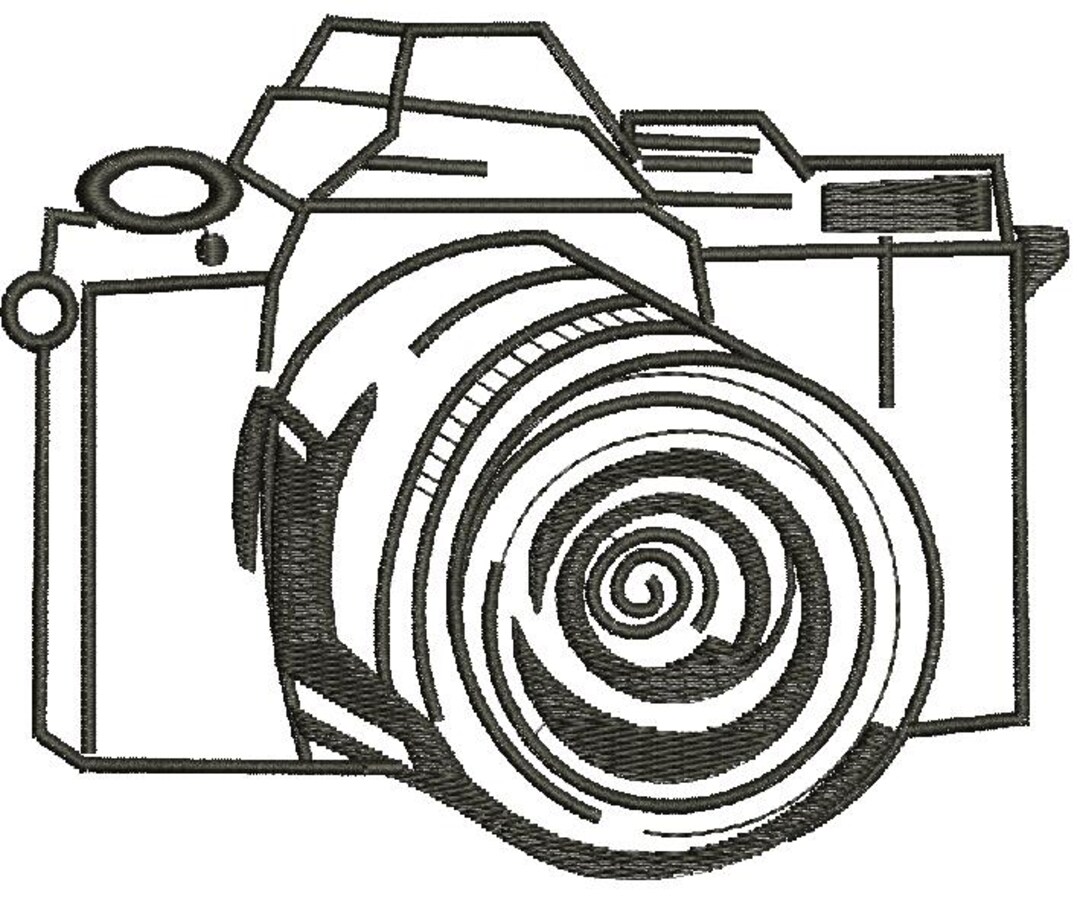 Camera Machine Embroidery Designs, Instantly Download - Etsy