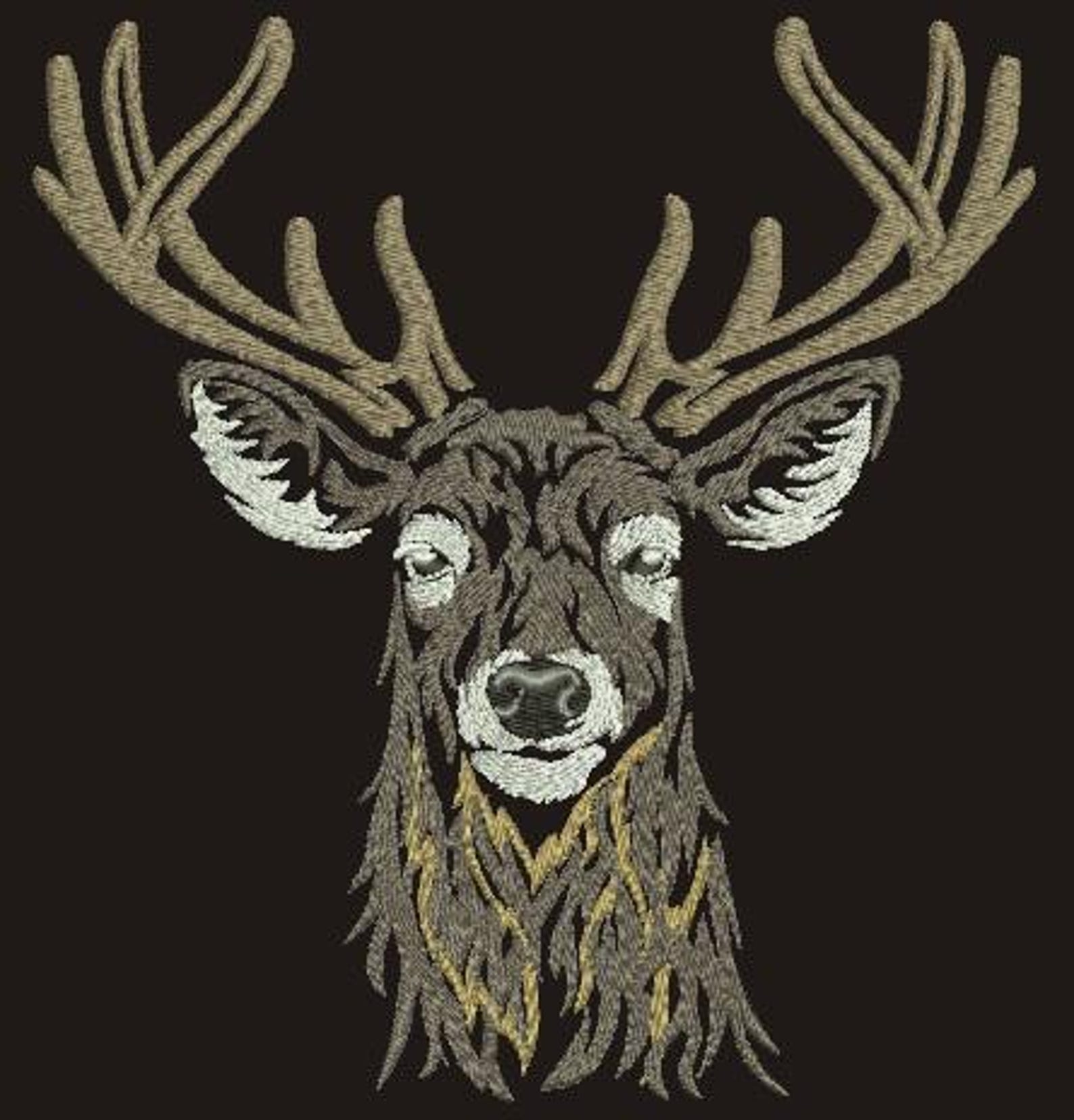 Whitetail Buck Deer Machine Embroidery Designs, Instantly Download - Etsy