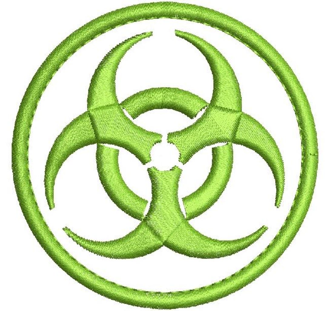 Biohazard Symbol Machine Embroidery Designs, Instantly Download - Etsy
