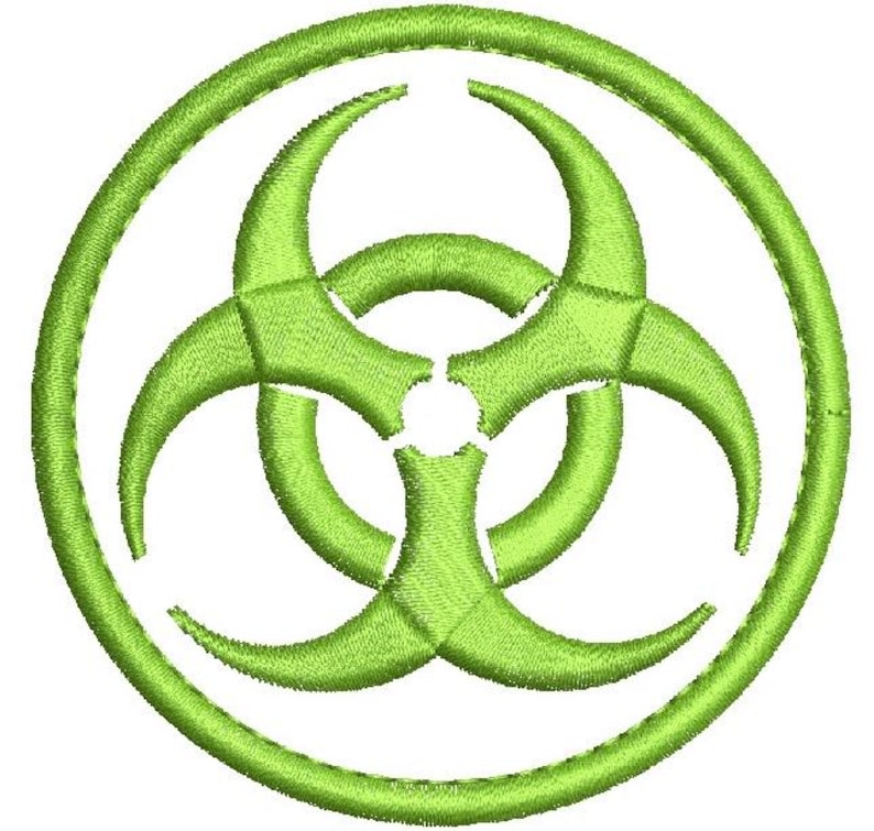 Biohazard Symbol Machine Embroidery Designs, Instantly Download - Etsy