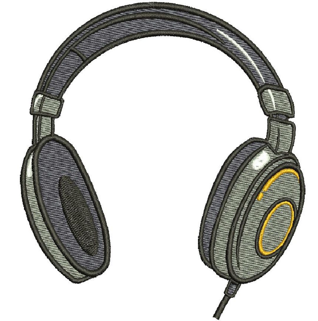 Headphones Machine Embroidery Designs Floral Machine Embroidery Designs ...