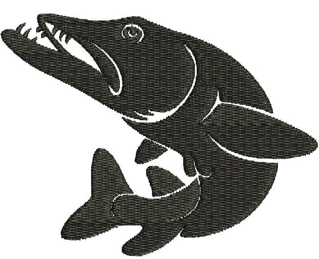 Pike Fish Machine Embroidery Designs, Instantly Download - Etsy