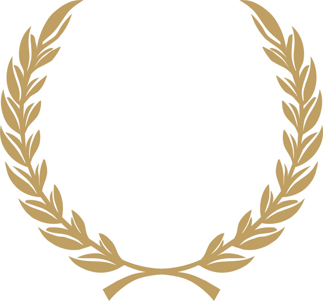 Gold Wreath Vector Laurel Wreath SVG. Dxf, PNG. EPS. Jpg Big Size - Etsy