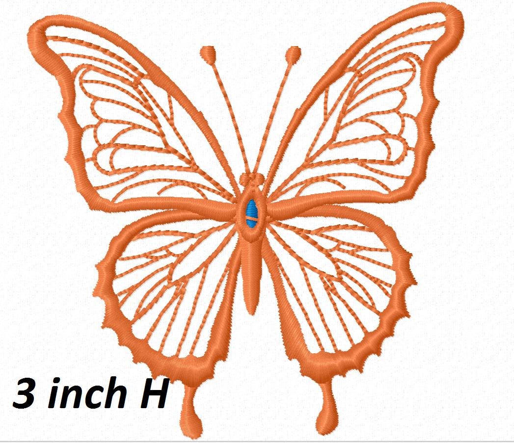 Butterfly Embroidery Designs, Instantly Download - Etsy