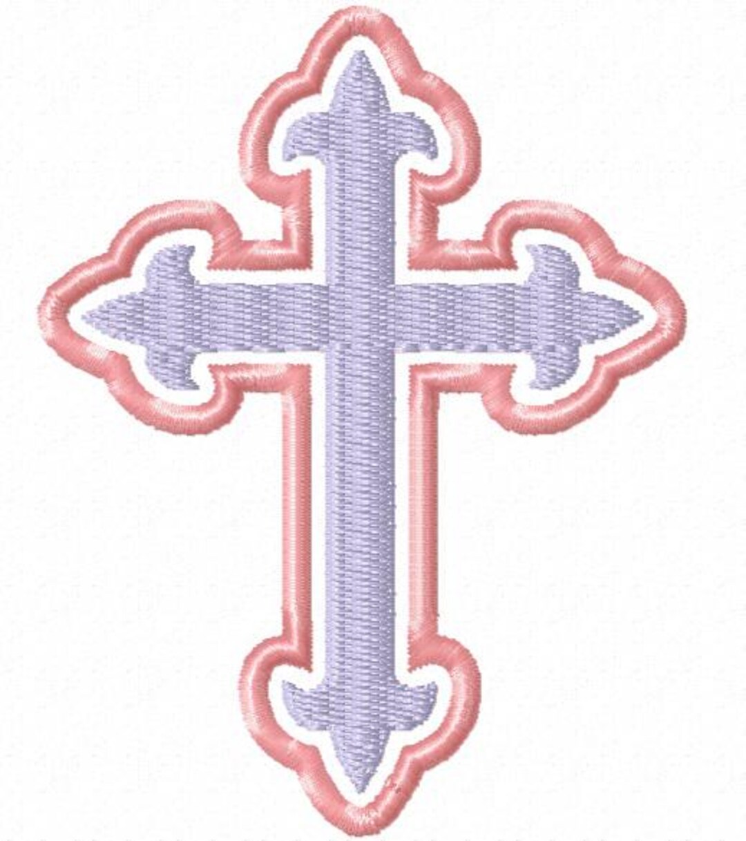 Cross Embroidery Design. Easter Cross Embroidery Design. Christian ...