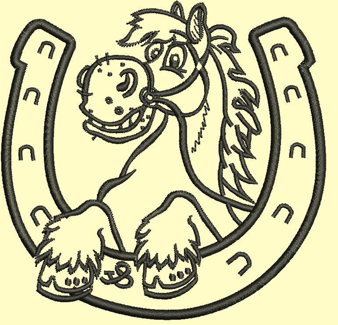 Horseshoe Machine Embroidery Designs, Instantly Download - Etsy