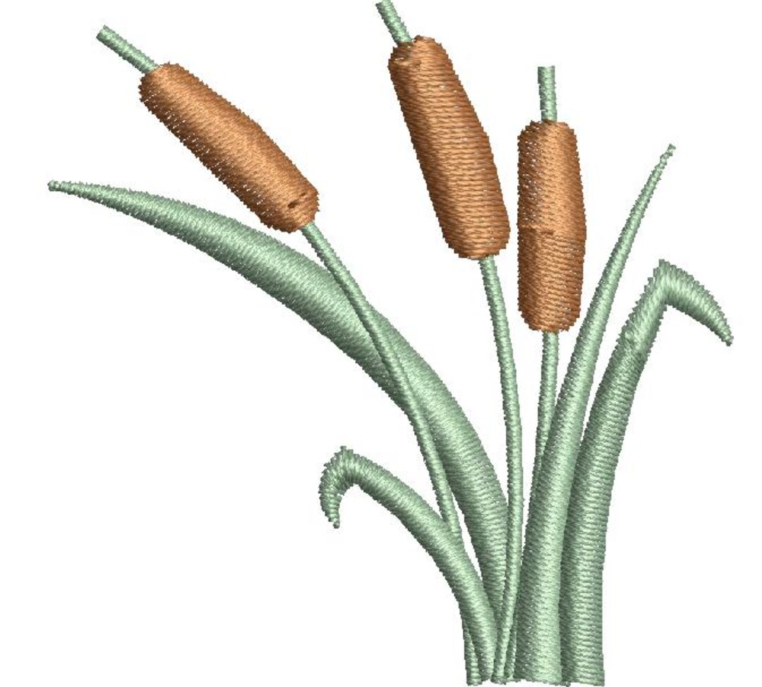 Cattail Machine Embroidery Designs, Instantly Download - Etsy