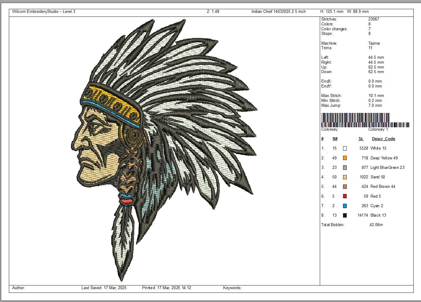 Indian Chief Head Machine Embroidery Designs, Instantly Download - Etsy
