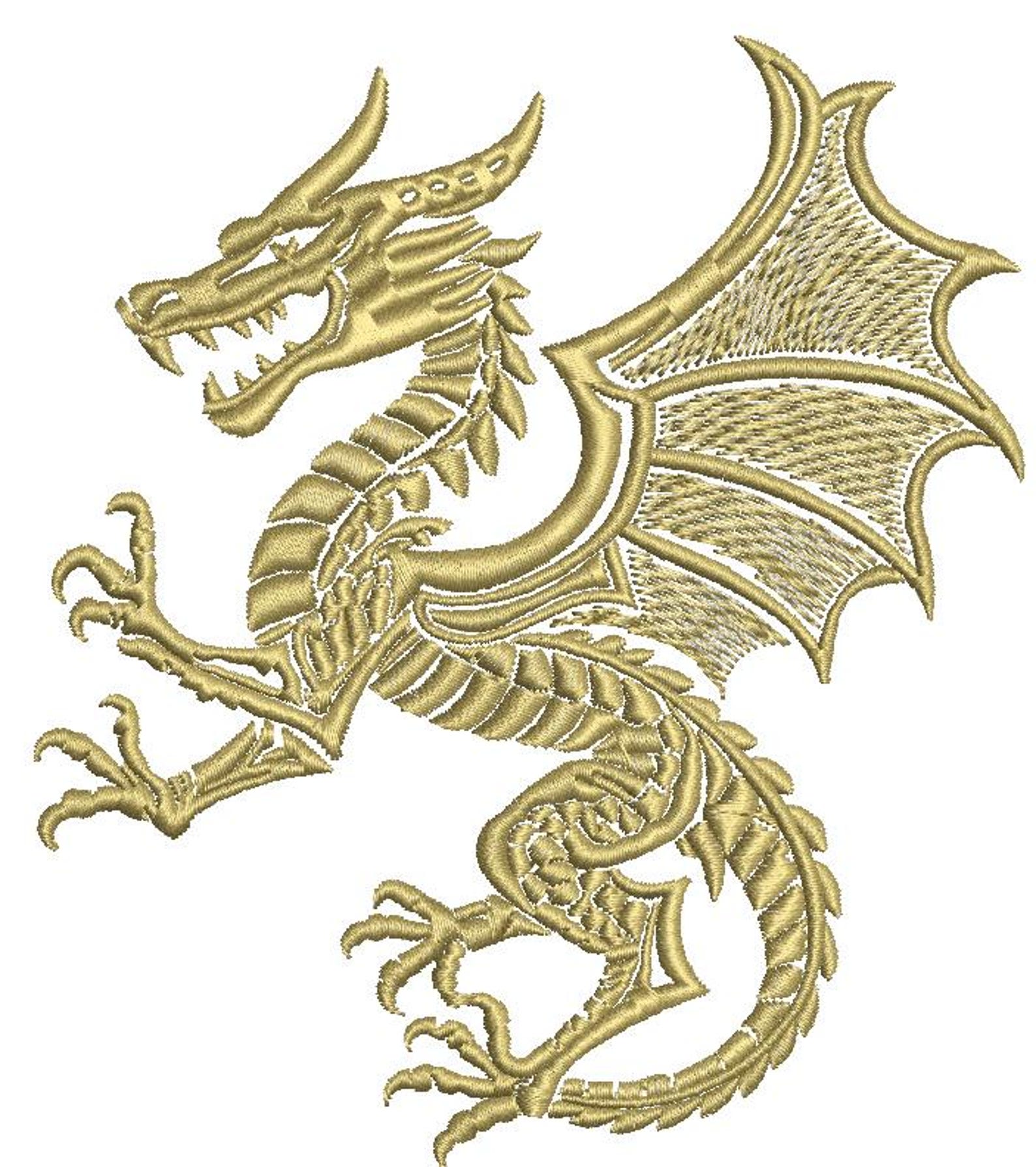 Dragon Machine Embroidery Designs, Instantly Download - Etsy