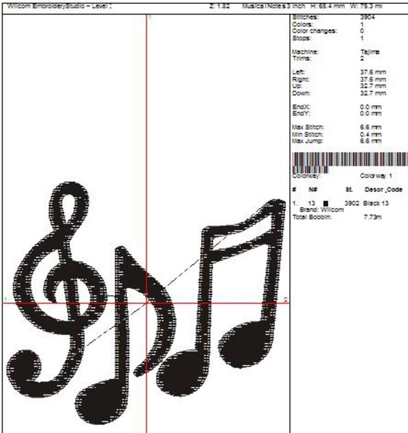 Musical Notes, Music, Notes Machine Embroidery Designs Machine ...