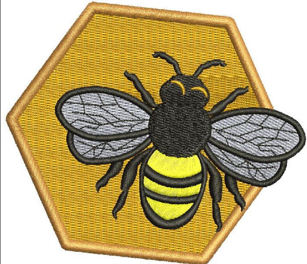 Bee and Honeycomb Machine Embroidery Designs, Instantly Download - Etsy