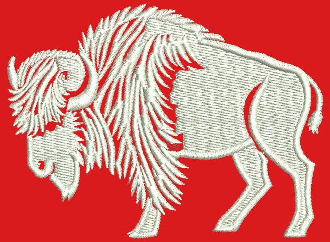 Buffalo Bison Machine Embroidery Designs, Instantly Download - Etsy