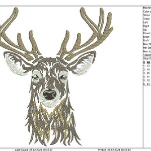 Whitetail Buck Deer Machine Embroidery Designs, Instantly Download - Etsy