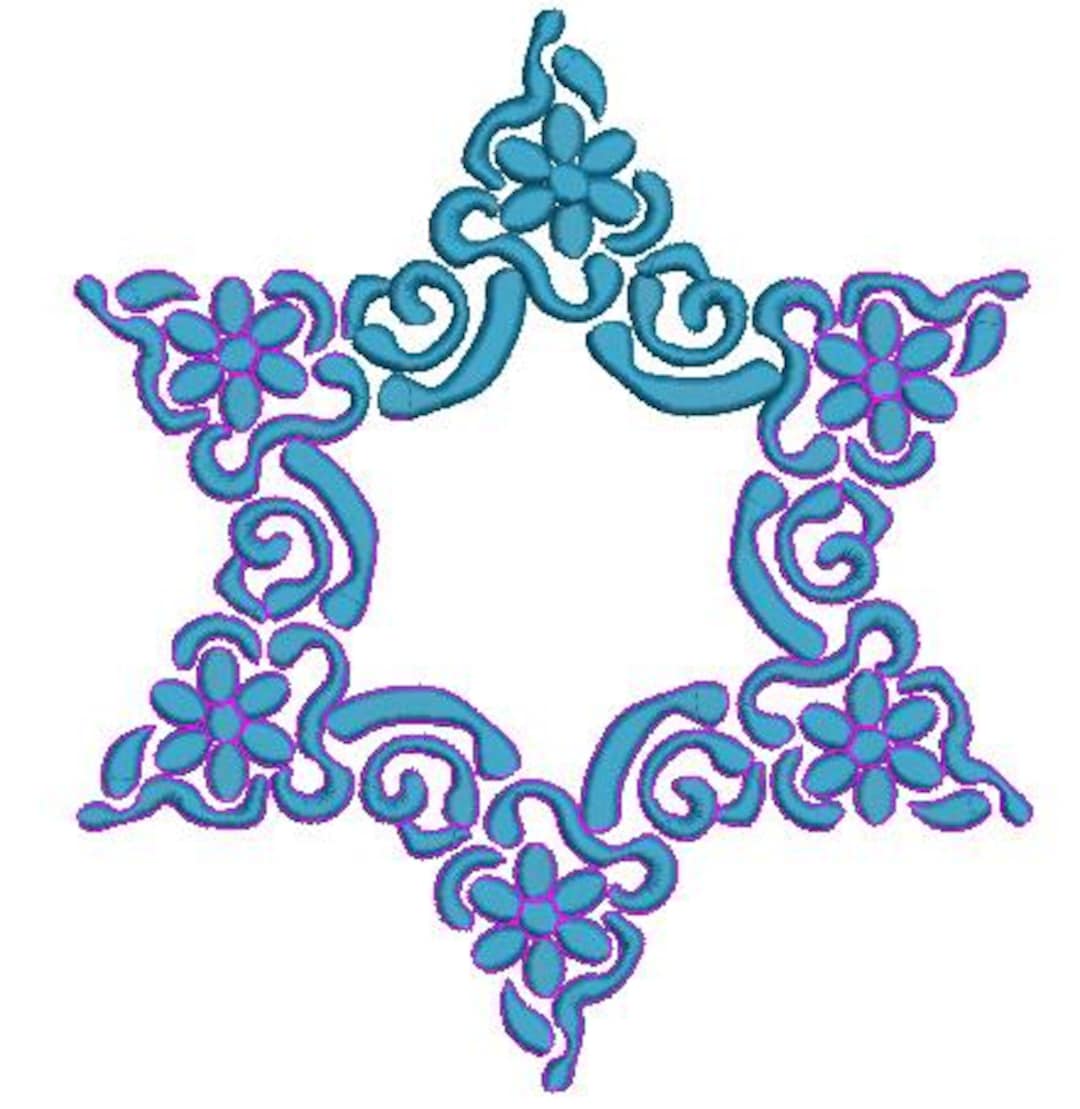 Star of David Machine Embroidery Designs, Instantly Download - Etsy