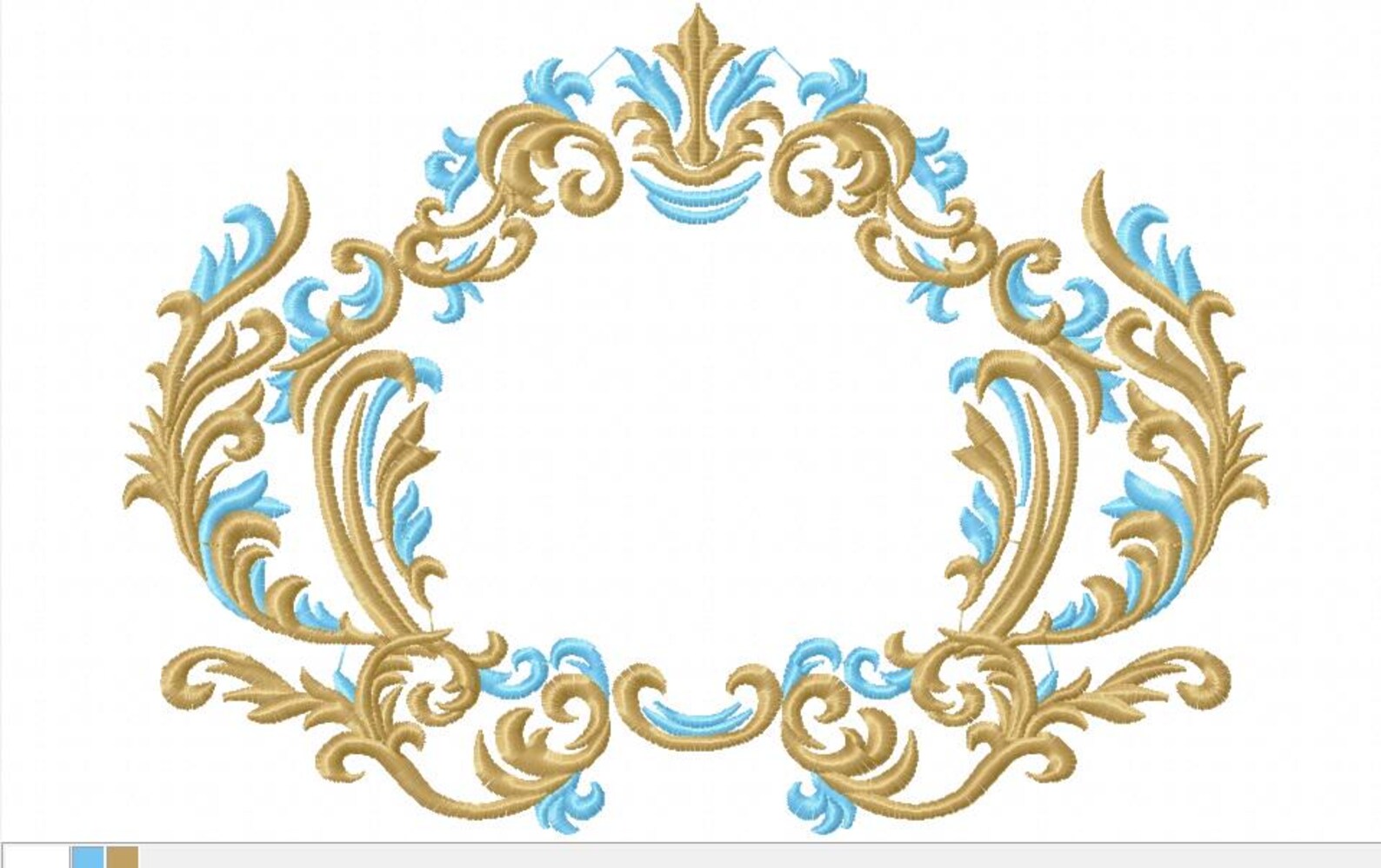 Baroque Monogram Frame Machine Embroidery Designs, Instantly Download ...