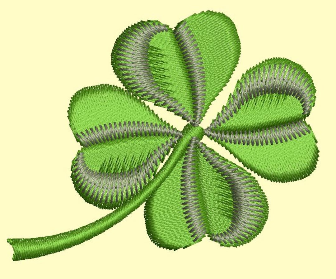 Four-leaf Clover Machine Embroidery Designs, Instantly Download - Etsy
