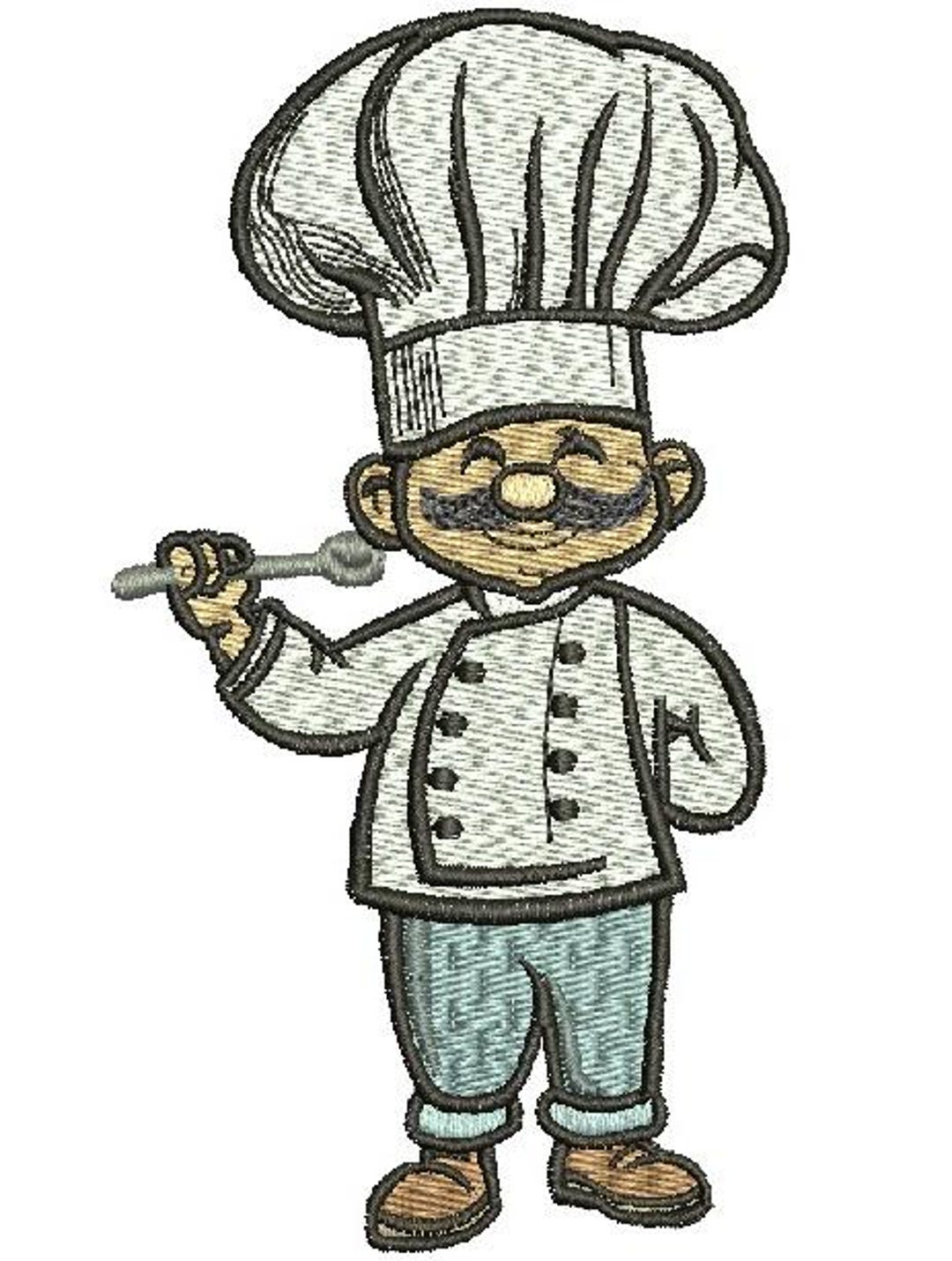 Chef Design Machine Embroidery Designs, Instantly Download. - Etsy